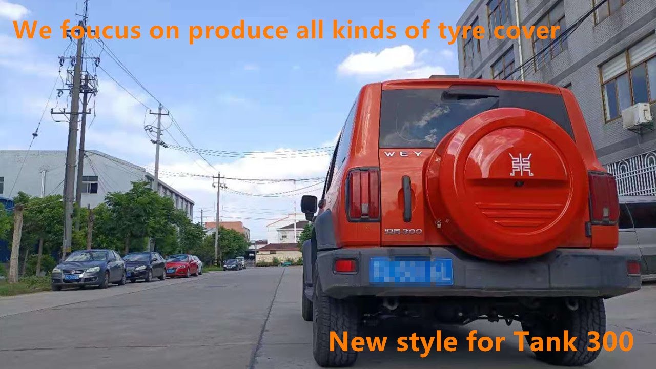 Installation a tire cover with Tank 300 - YouTube