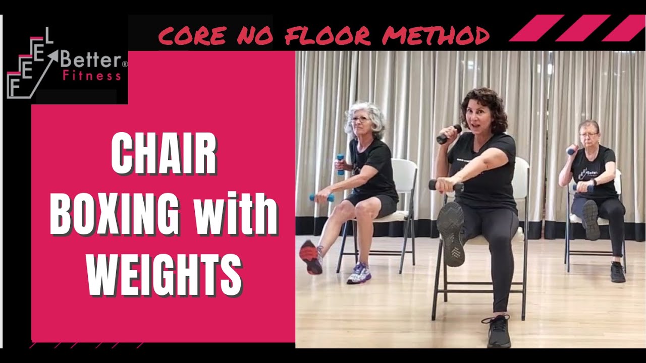 Easy Chair Boxing Workout with Light Weights - YouTube