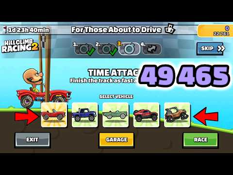 Hill Climb Racing 2 - 49465 points in FOR THOSE ABOUT TO DRIVE Team Event
