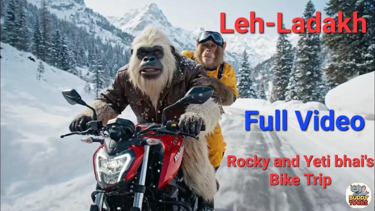 Rocky and Yeti bhai's Ladakh Trip-Full video #trending #motovlog # ...