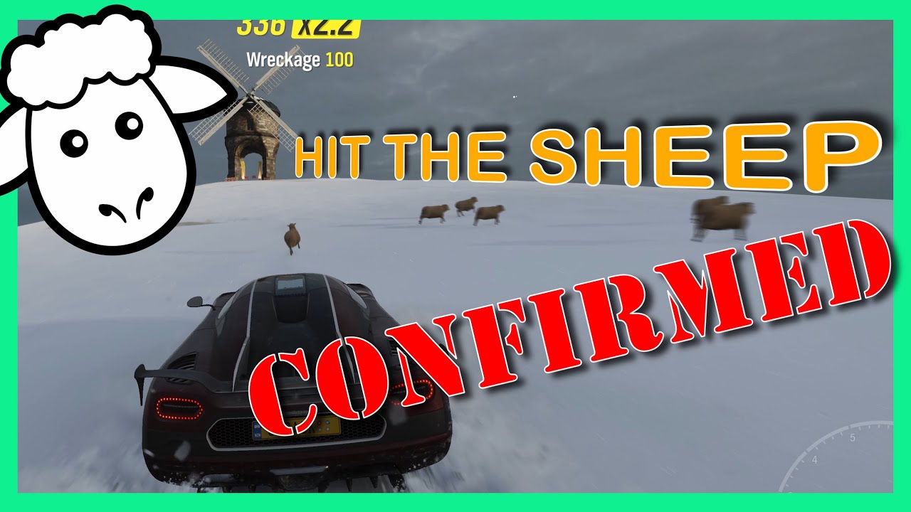 Hitting a sheep in FH4 🐑 🚗 - YouTube
