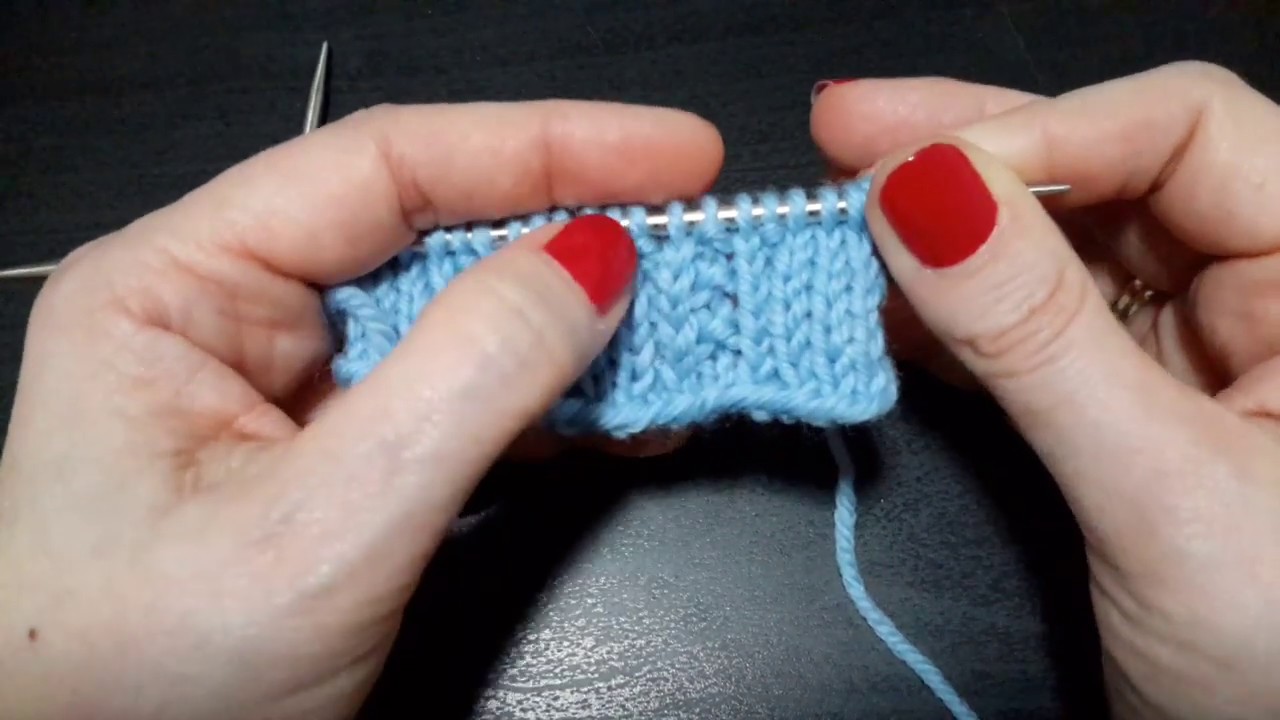 Stitch Techniques: Twisted Stitch Right Leaning - YouTube