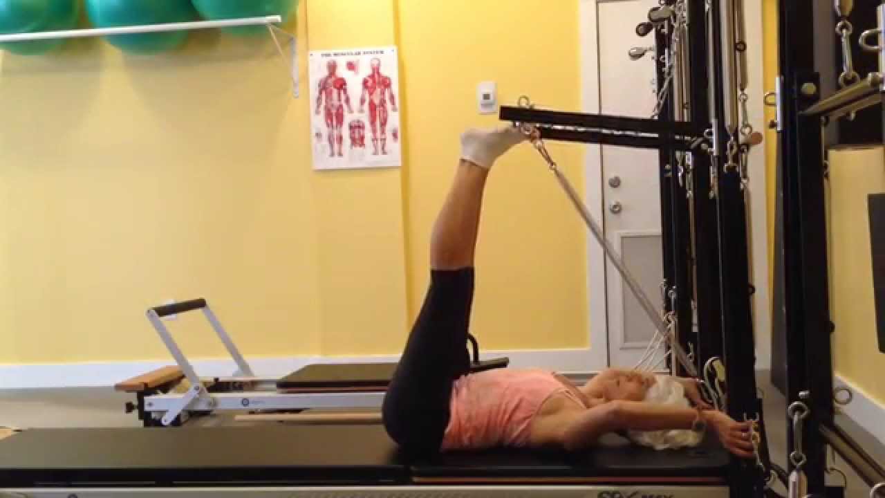 How to do Pilates: Leg Presses on the Tower - YouTube