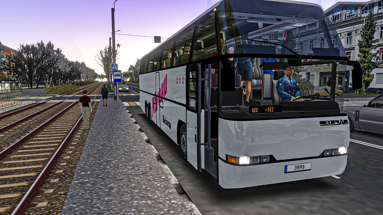 Neoplan 116F | OMSI 2 [Steering Wheel] - Normal Driving - YouTube