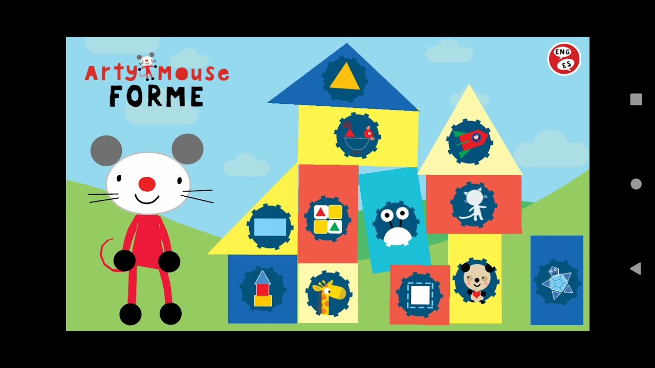 Arty mouse Shapes learn and play for kids - YouTube