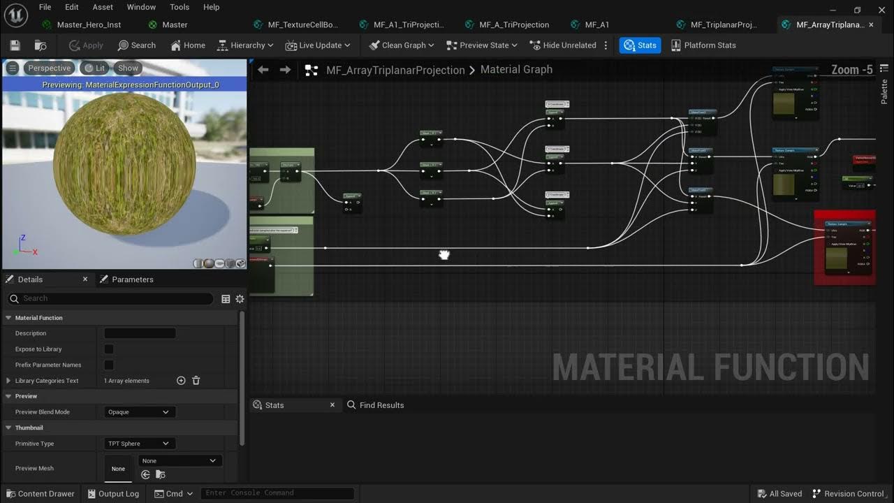 Unreal 5.2 - Issue with Triplanar Projection using 2D Texture Arrays - YouTube