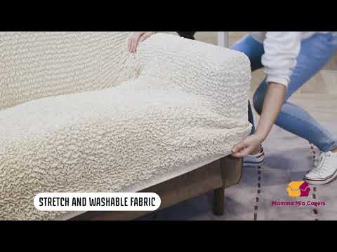 Video instruction on how to put Paulato Loveseat slipcovers on | Mamma Mia Covers