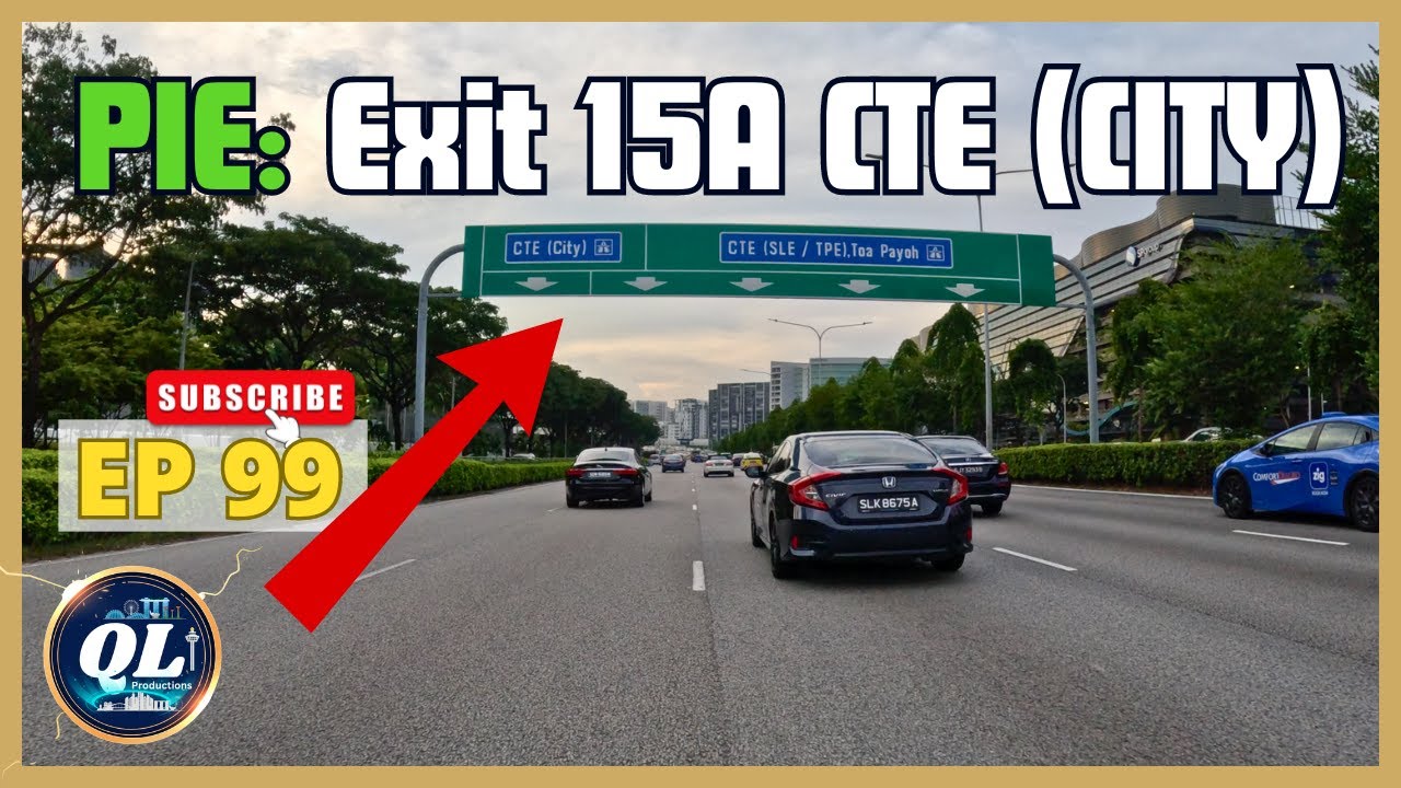 🇸🇬 Singapore's PIE Exit 15A: CTE (City) | Driving from Sengkang to ...
