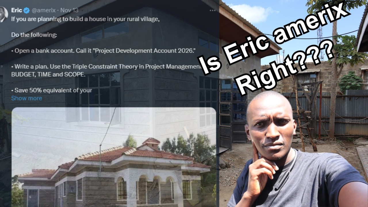 How to Build an affordable House according to Eric Amerix/ My take on ...