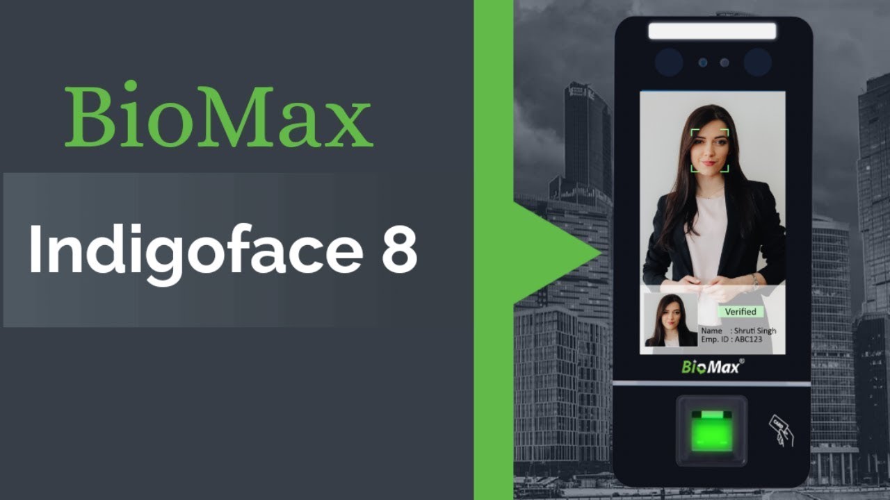 Biomax Indigo face 8 Attendance Machine Intro | Access control system ...