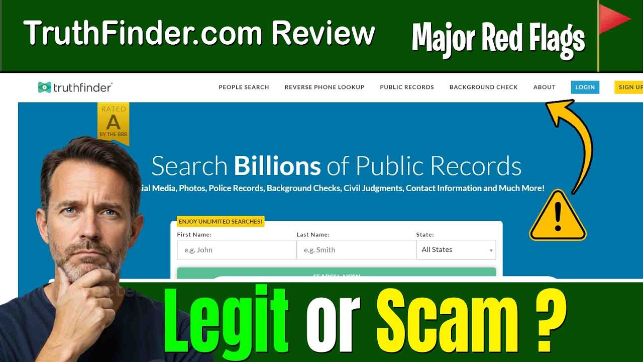 TruthFinder Reviews | Is TruthFinder.com Legit or Scam? - YouTube