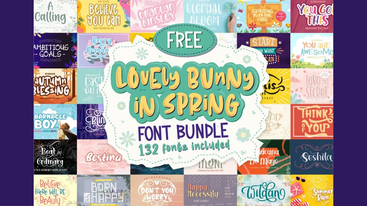 Day 6 of Creative Fabrica's "29 days of Love" Lovely Bunny in Spring ...