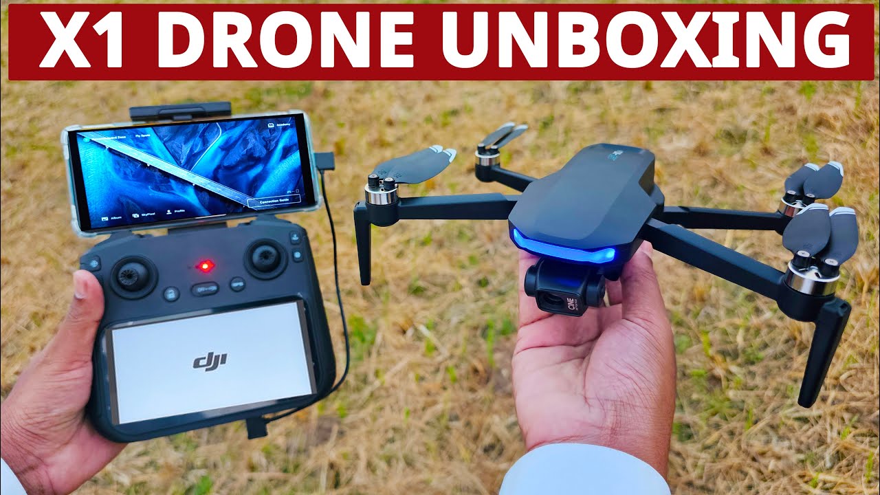 X1 Drone Camera Unboxing & First Look | 5KM Range 4K GPS Drone | Long ...