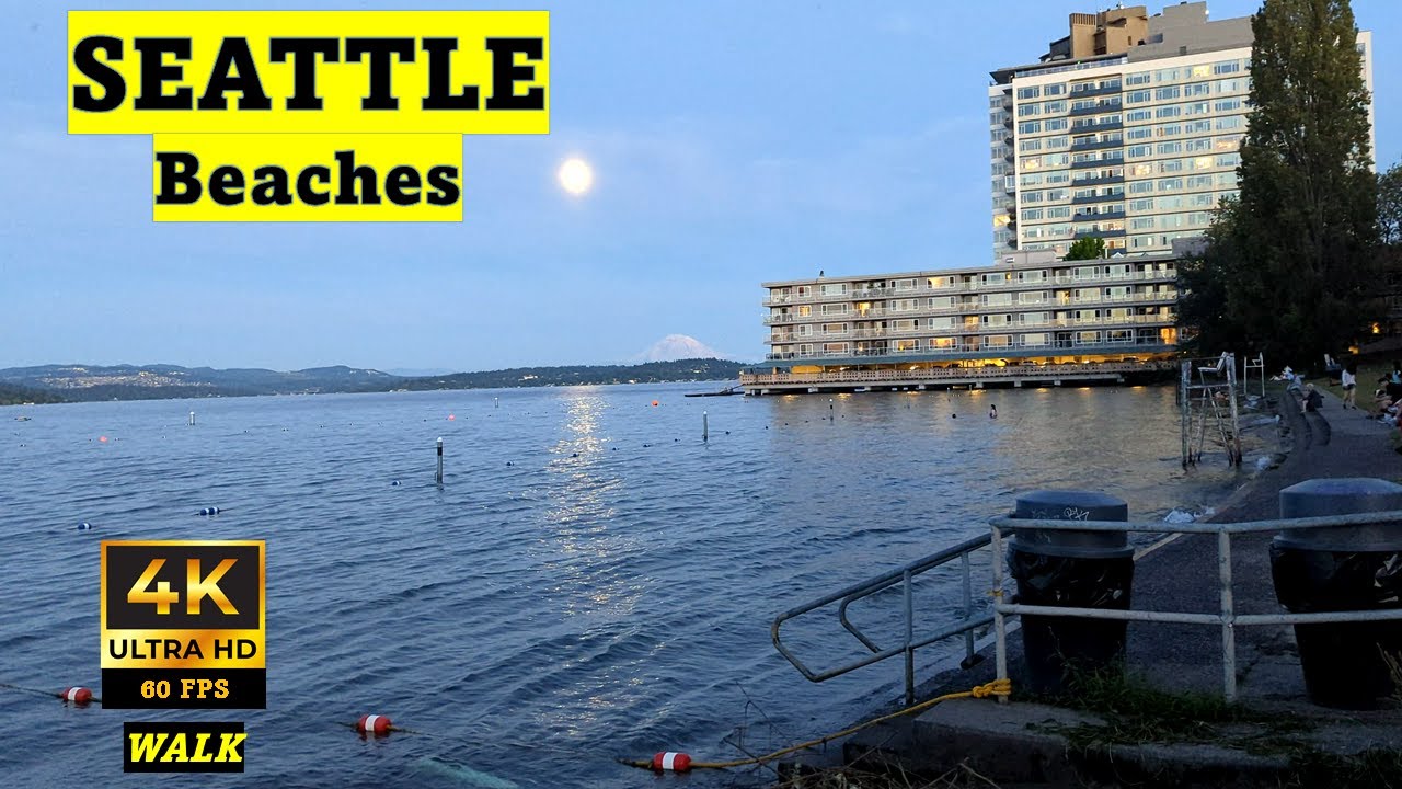 Seattle Beaches 4K at Sunset, Washington State, USA - YouTube