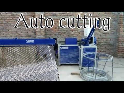 AUTO CUTTING CHAIN LINK FRNCING MACHINE - YouTube