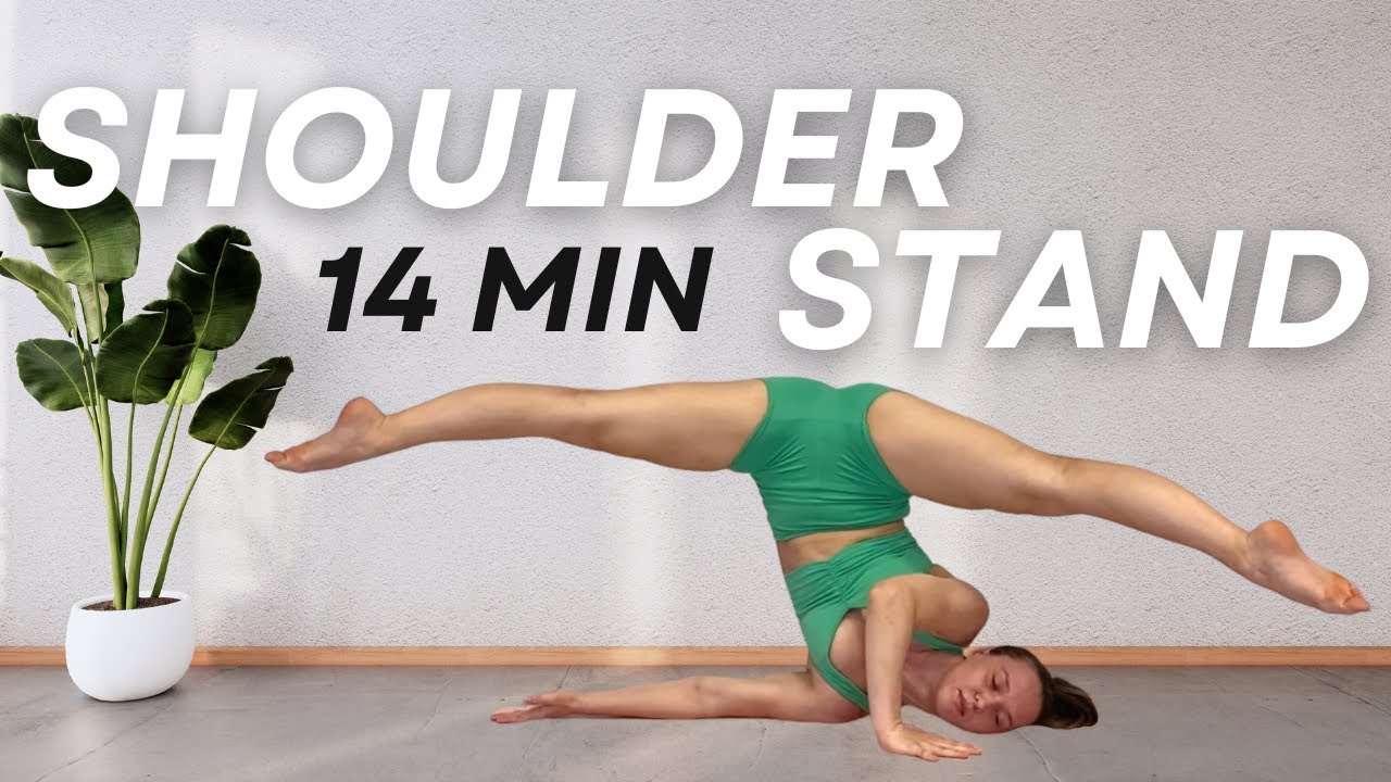 14 MIN SHOULDER STAND - Learn How to Balance (Follow Along) Tips and ...