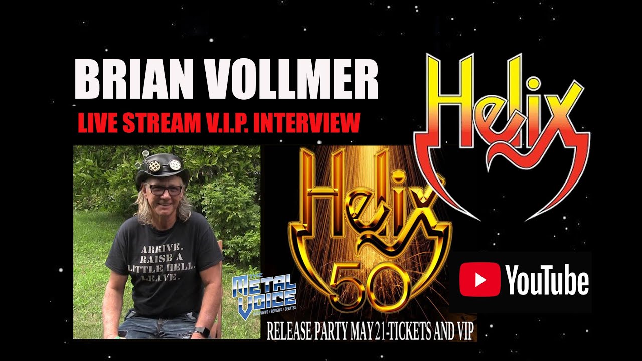 HELIX Brian Vollmer Live VIP Interview-Release Party & Unplugged 50 ...