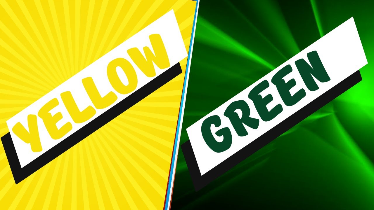 Yellow and Green Colour Challenge | Things that are yellow | Things ...