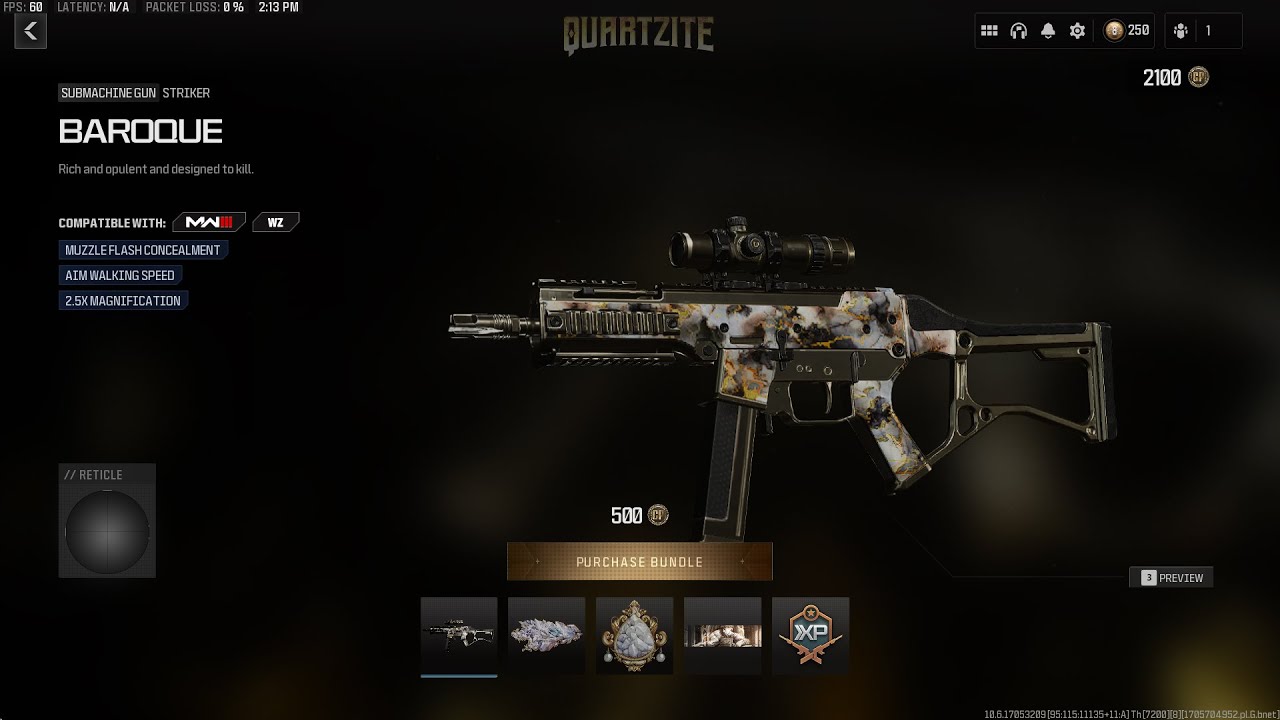 NEW SEASON 1 RELOADED MW3/WARZONE: QUARTZITE WEAPON BUNDLE! - YouTube