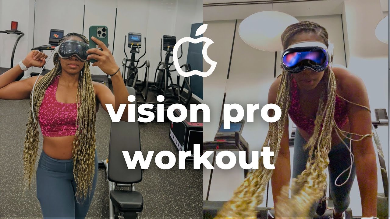 experiencing the vision pro at the gym - YouTube