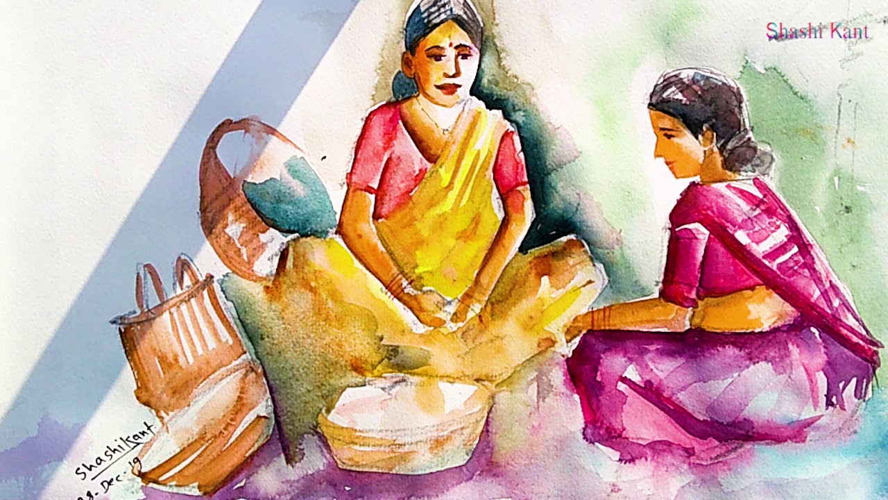 Tips for Memory Drawing Picture Composition😍 - YouTube