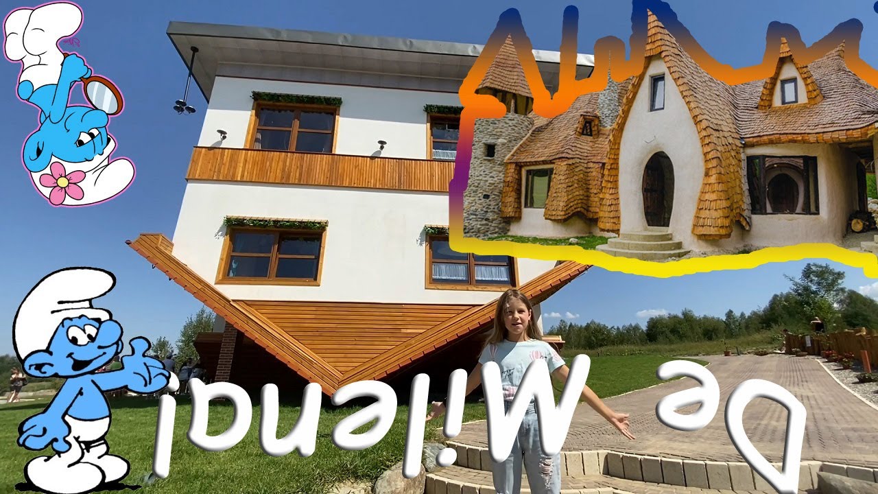 Перевернутый дом Casa Intoarsa и Глиняный Замок Castelul de Lut ...