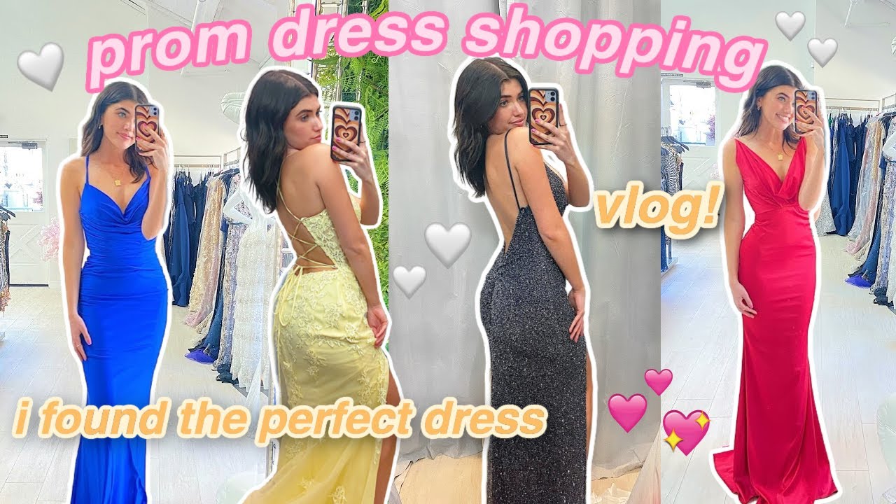 PROM DRESS SHOPPING VLOG 2021 * i found the perfect dress!* - YouTube