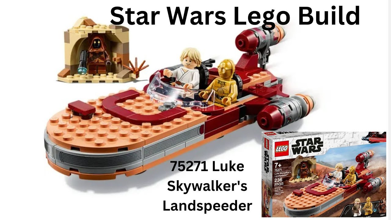 Lego 75271 Luke Skywalker's Landspeeder Build - YouTube