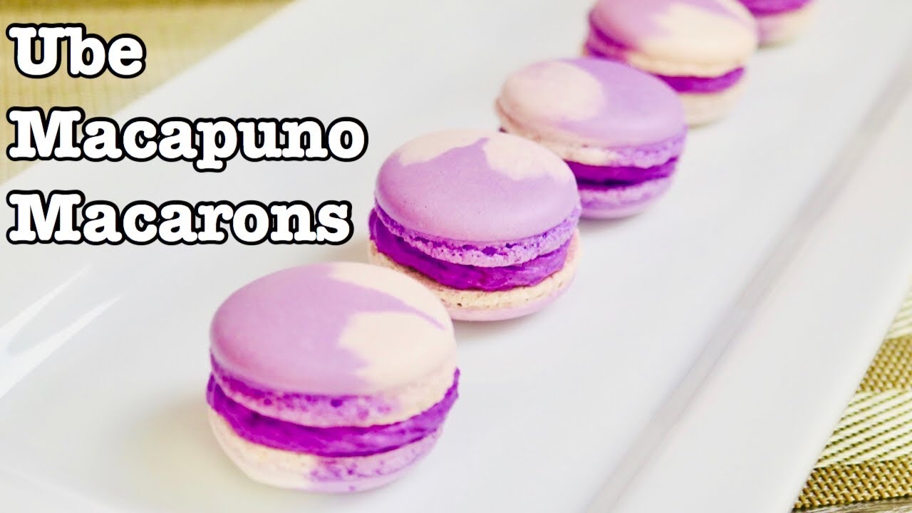 Ube Macapuno Macarons - YouTube