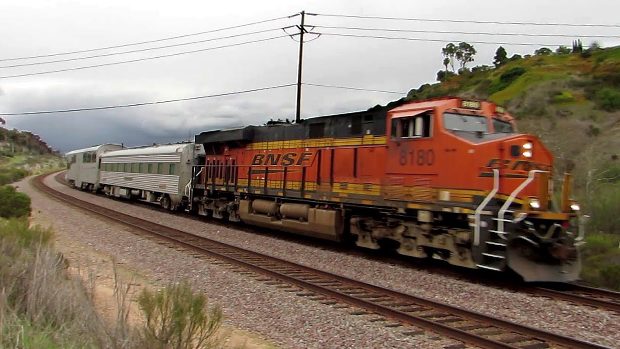 Southbound BNSF 8180 Geometry (GEO) car train thru CP Rose on 03/14/2025 @ 11:45 PDT. - YouTube