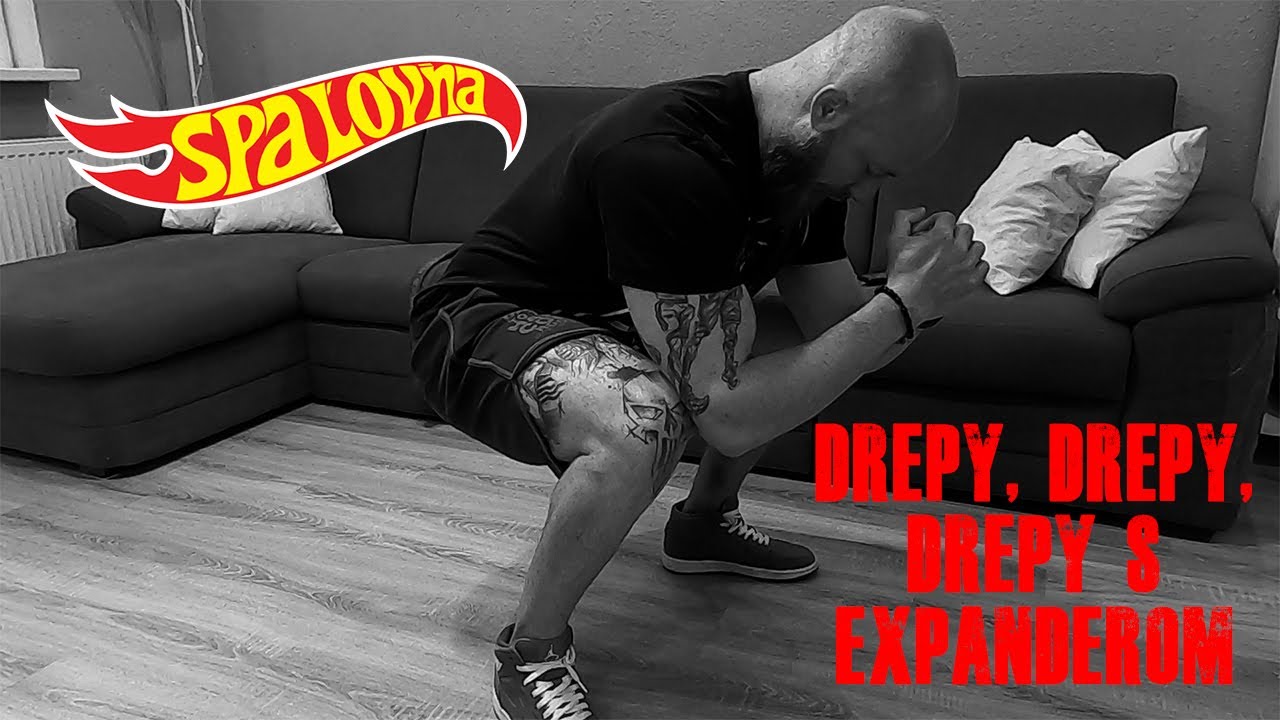 Drepy, drepy, drepy s expanderom | SPAĽOVŇA | domáci tréning s ...