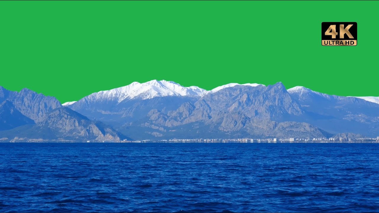 hills green screen | hills lake green screen effect - YouTube