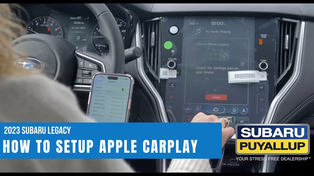 2023 Subaru Legacy l Setting Up AppleCar Play - YouTube