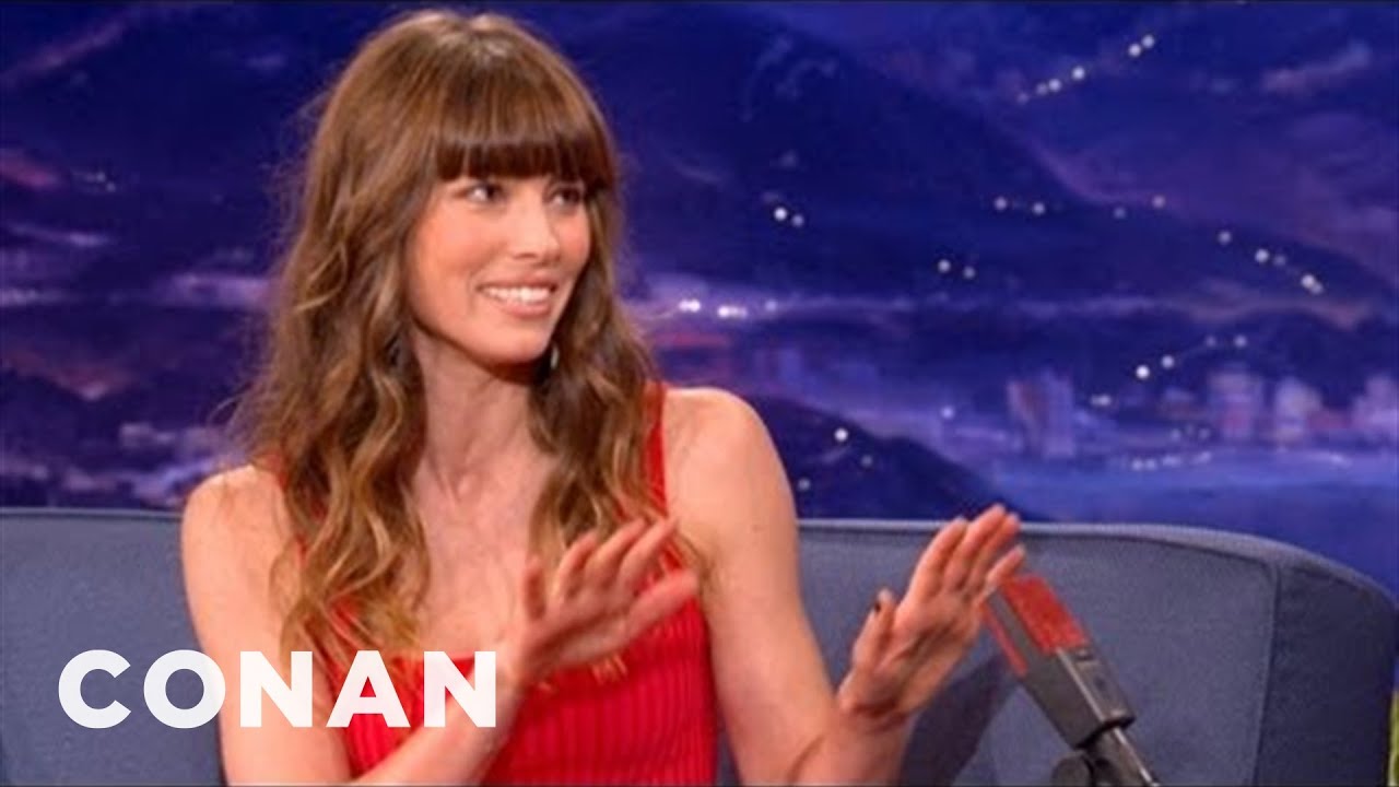 Jessica Biel Was A Serial Barbie Decapitator | CONAN on TBS - YouTube