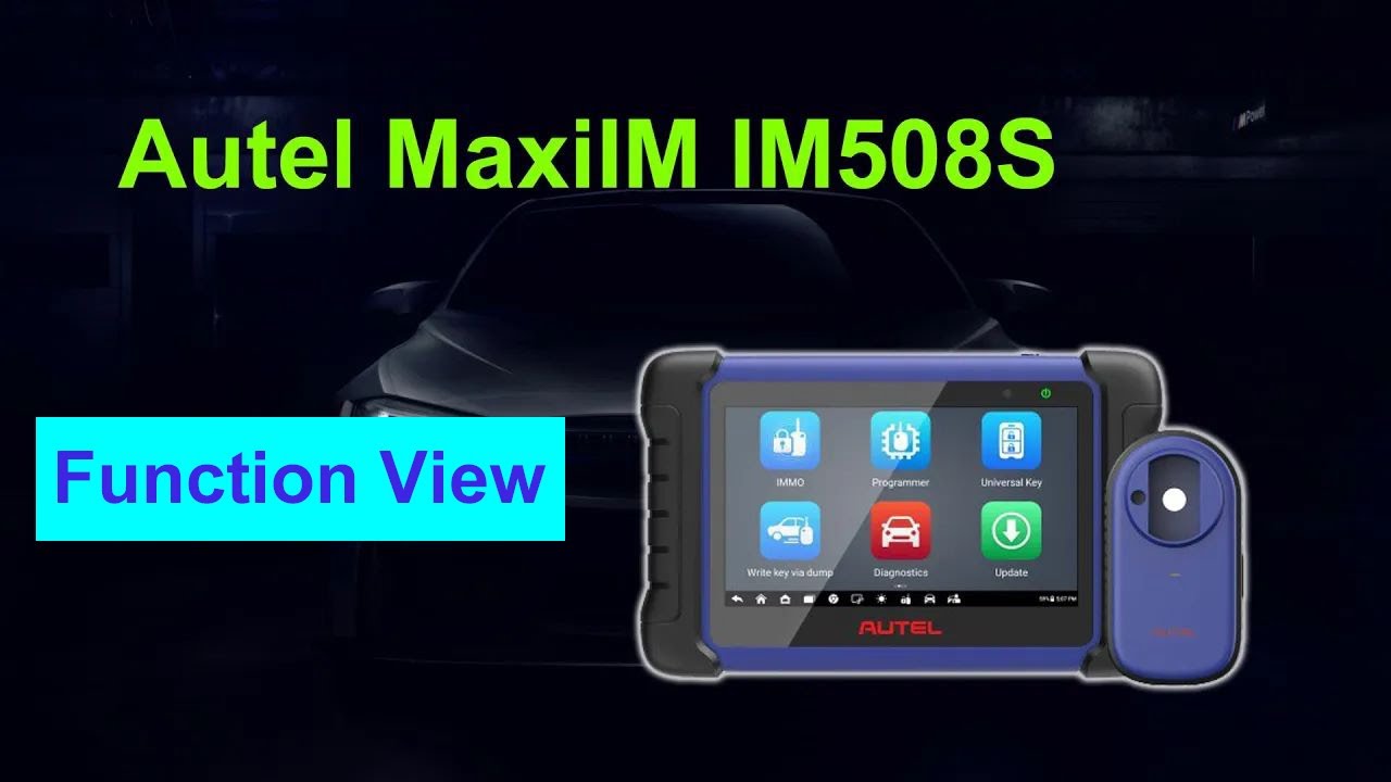 Autel MaxiIM IM508S Function View - Cardiagtool - YouTube