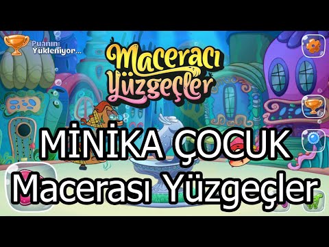 Minika Çocuk - Maceracı Yüzgeçler ! , Biba , Çupa, Tuti , Taka Hamsi ve Alesta yüzüyorlar.