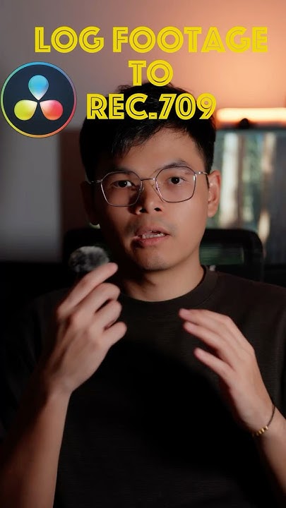 How to convert log footage to rec.709 in DaVinci Resolve - YouTube