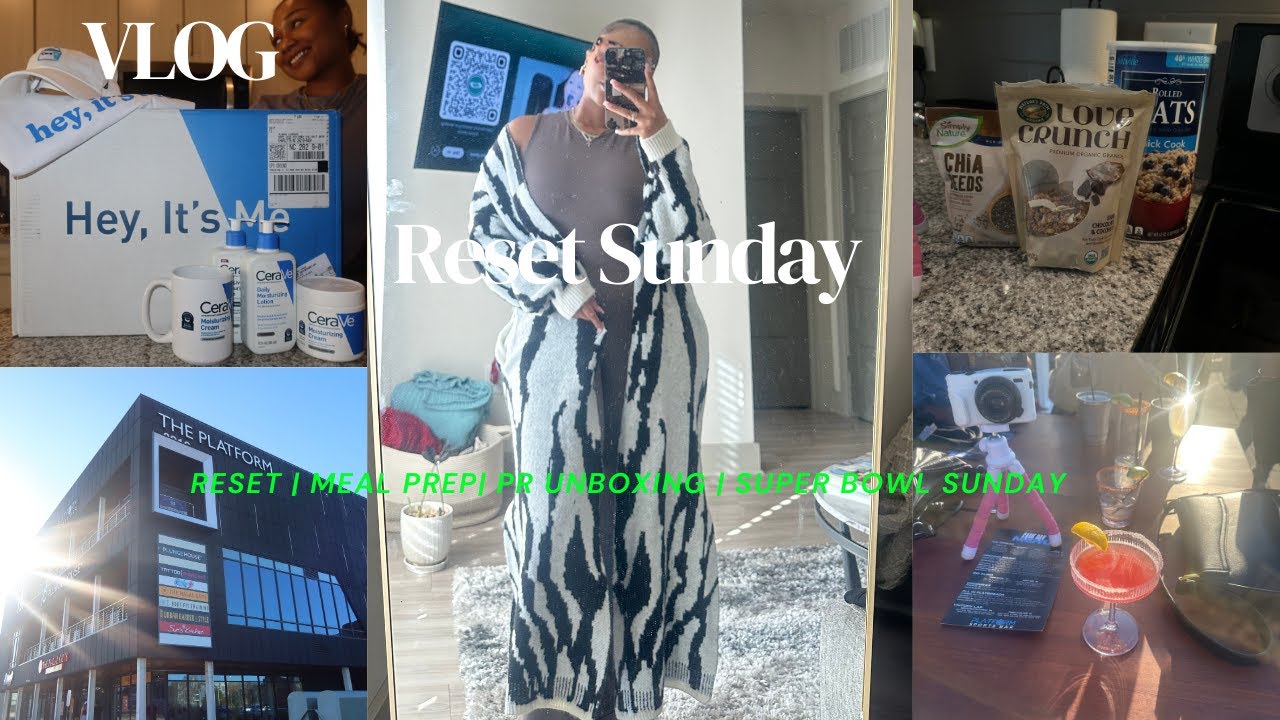 VLOG: reset sunday (pr brand unboxing + clothing haul + meal prep ...