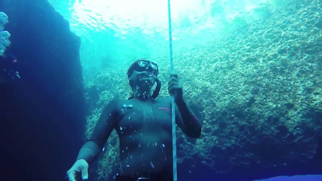 Mermaid Crystal - Freediving in Malta - YouTube