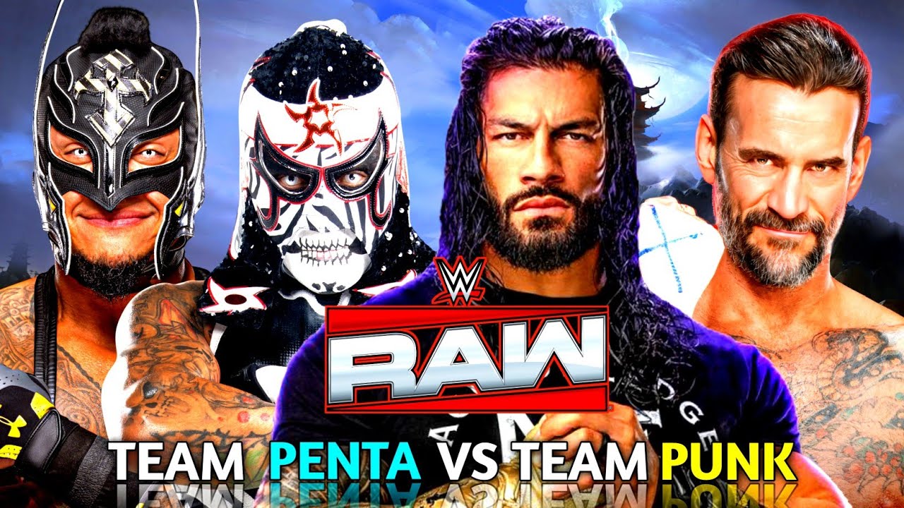 Full Match - Roman Reigns & Cm Punk vs. Penta & Rey Mysterio 🔥 WR3D ...