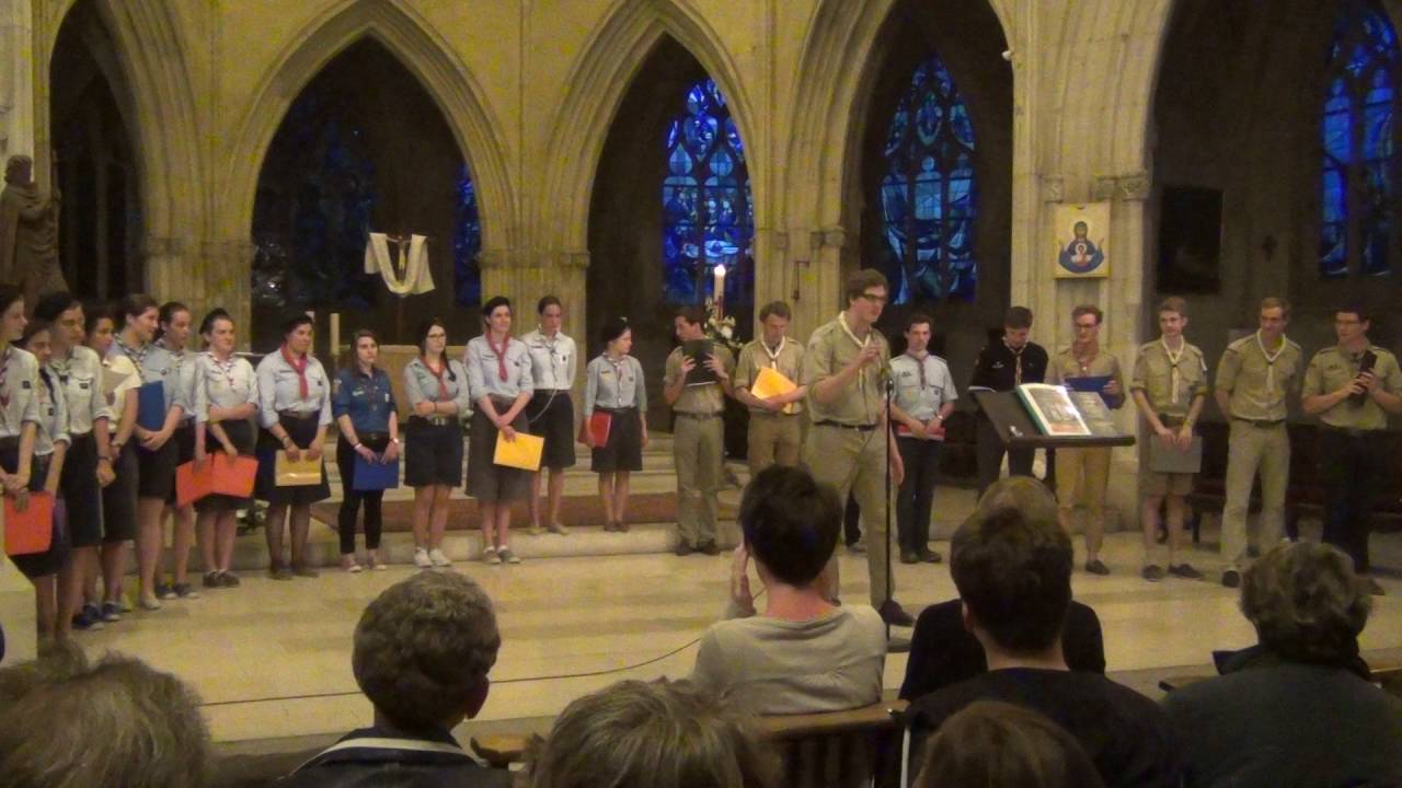 Chorale Interscoute de Caen - Prière scoute - YouTube