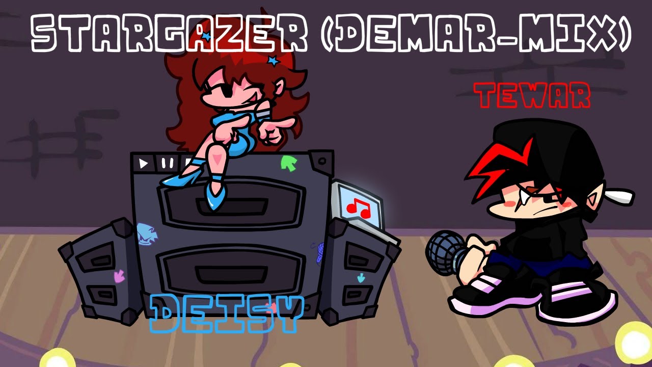 Friday Night Funkin - stargazer (demar-mix), Deisy vs Tewar - YouTube