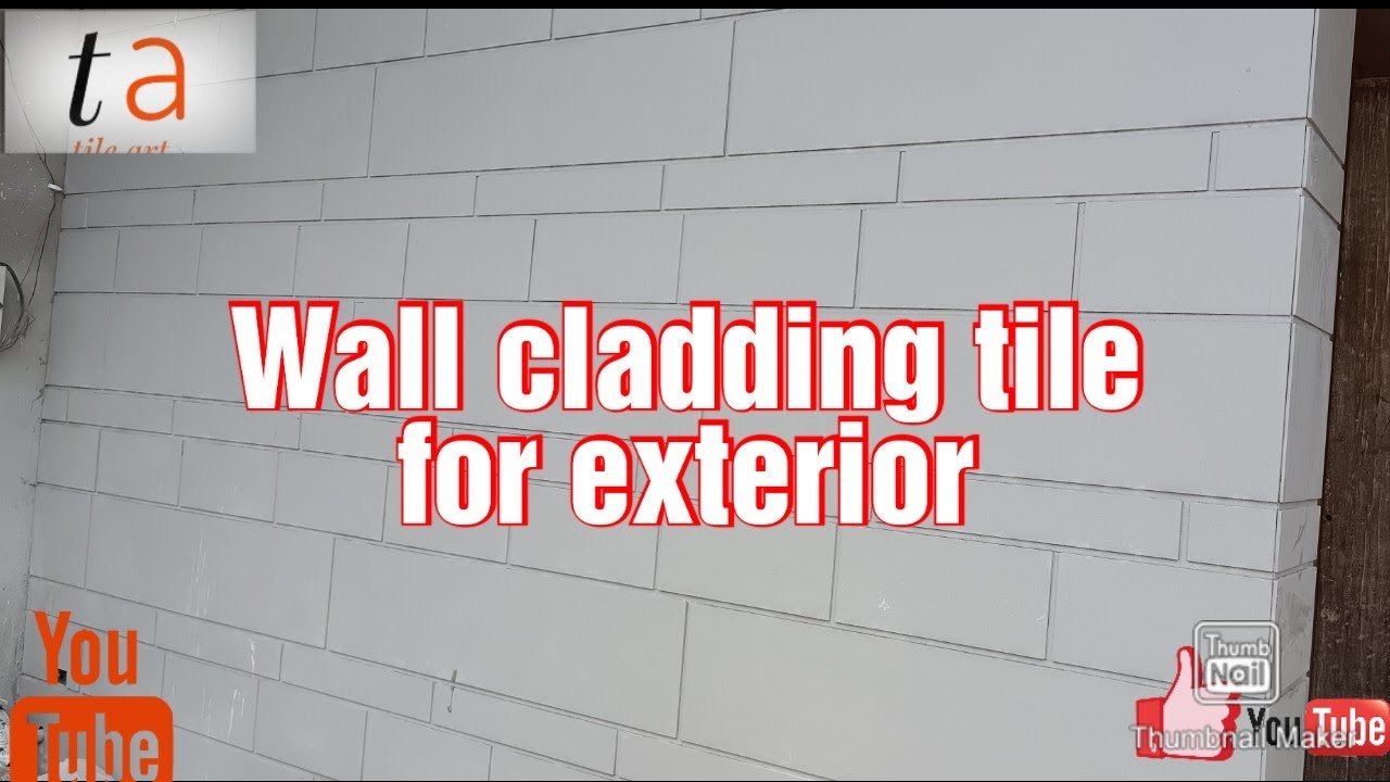 Cladding Tile for exterior wall - YouTube