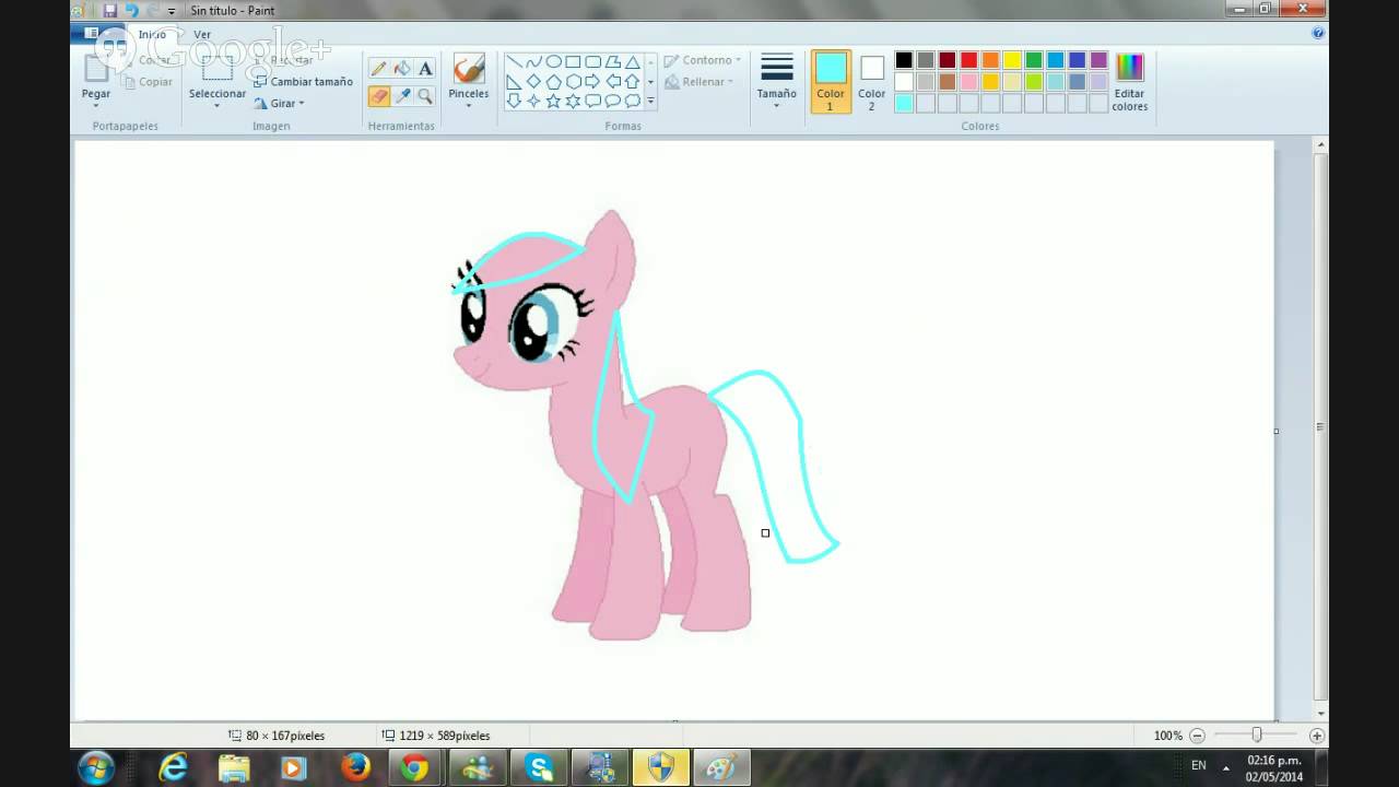 un pony en paint - YouTube