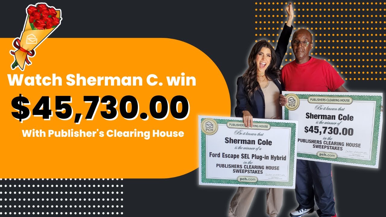 PCH WINNER: Sherman C. of Las Vegas, NV Won $45,730.00! - YouTube
