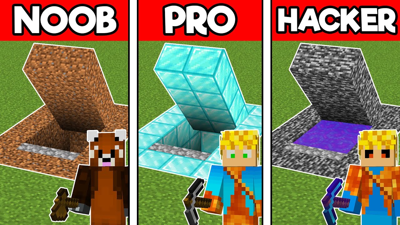 DE BASE SECRETA NOOB A BASE SECRETA PRO NO MINECRAFT!! - YouTube