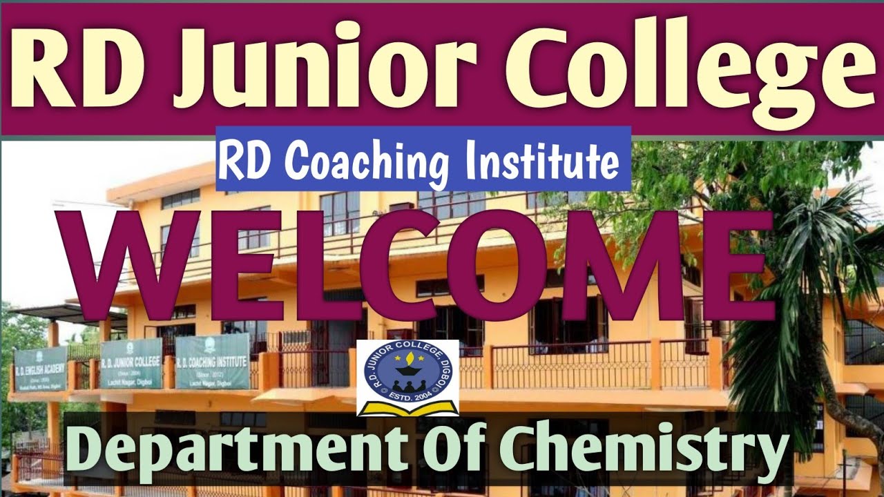 | Welcome to the RD Family from the Dept. of Chemistry | RDJC | RD Coaching | Virtual College ...