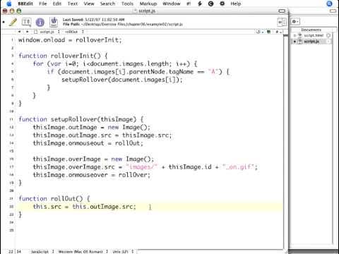 JavaScript Creating Rollovers and More Part 2 - YouTube