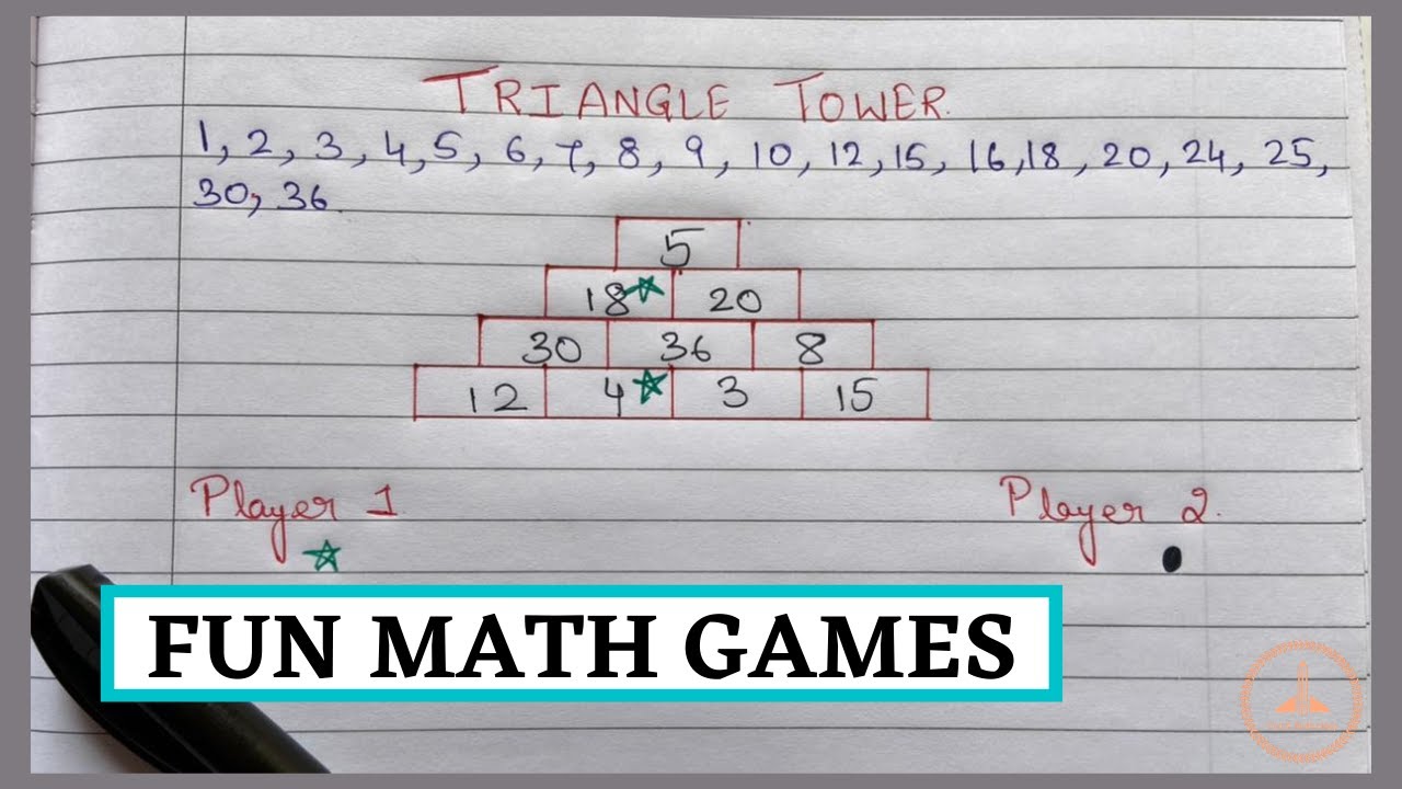 MATHS games for CHILDREN to do AT HOME | EASY maths activities | FUN ...