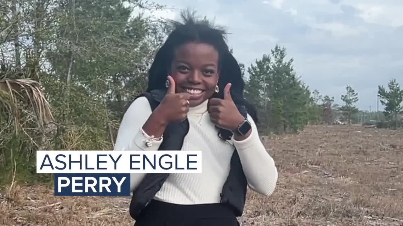 the moment K9 Turbo finds Ashley Engle during a demo before Friday's ...